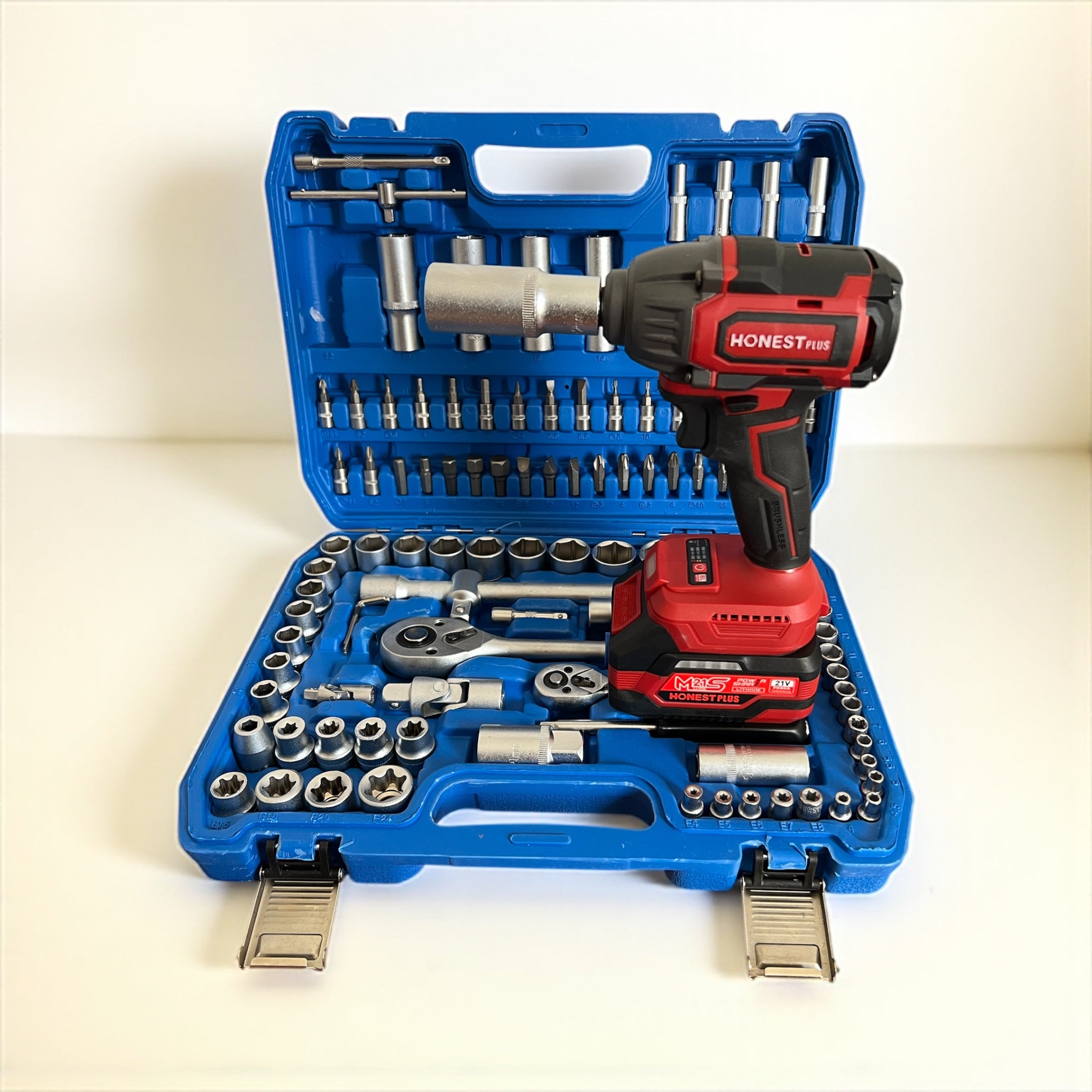 Pack Clé a CHOC 21V HonestPlus + Caisse 108 pièces – ToolBox Express